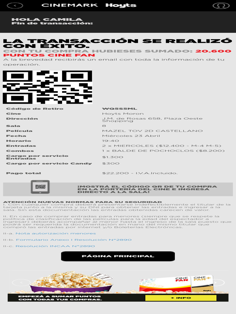 Cinemark Hoyts | PDF