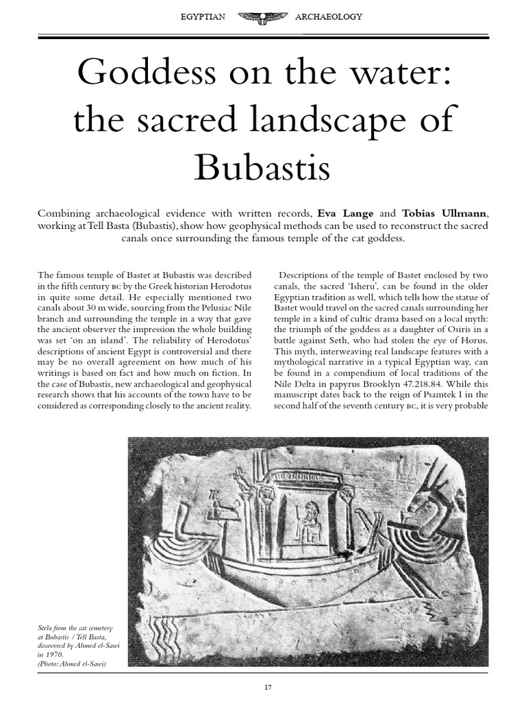 Goddess on the Water- the Sacred Landscape of Bubastis | PDF | Ancient ...
