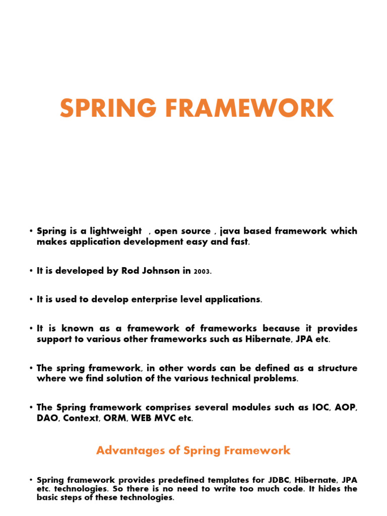 Spring Core Theory 1 | PDF | Spring Framework | Information Technology