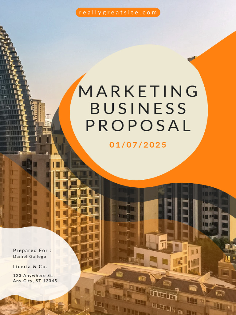 Abstract Modern Marketing Business Proposal | PDF