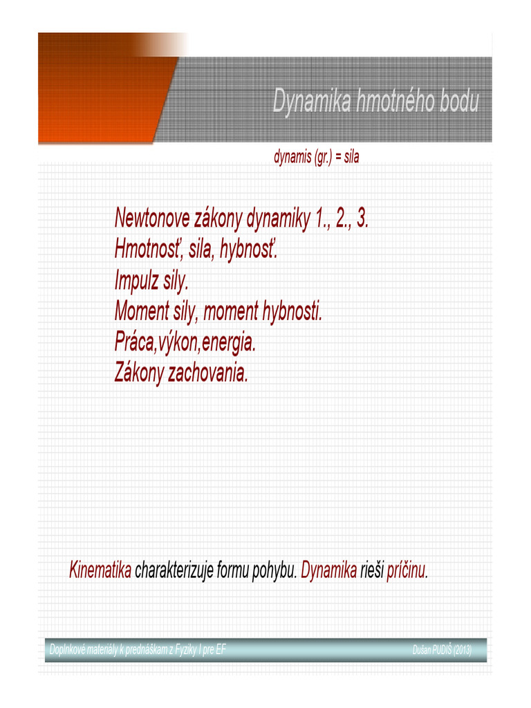 Dynamika | PDF