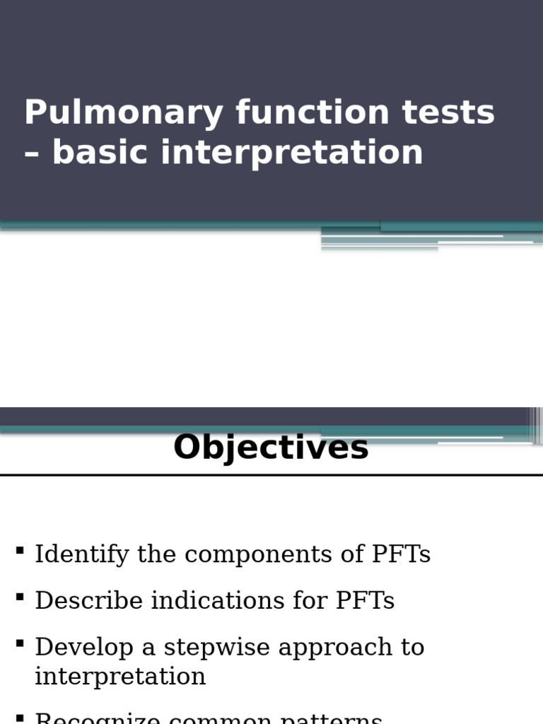 PFT Interpretation Guidelines 2024 | PDF | Diseases And Disorders ...