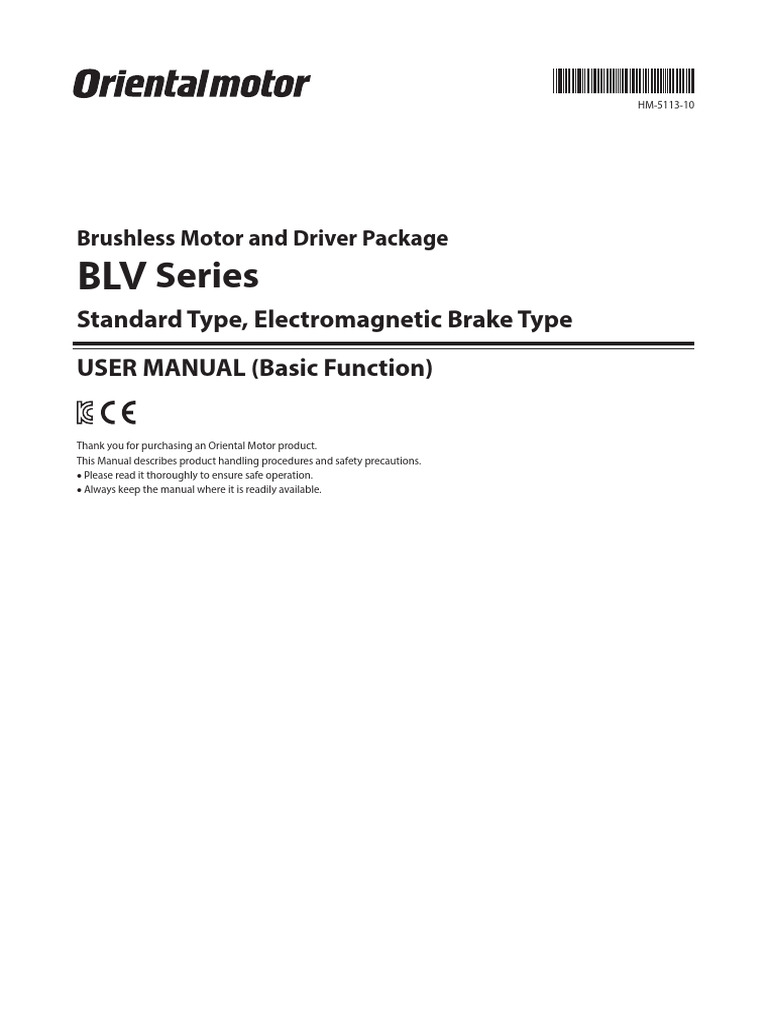 Series: Standard Type, Electromagnetic Brake Type USER MANUAL (Basic Function) | PDF | Power ...