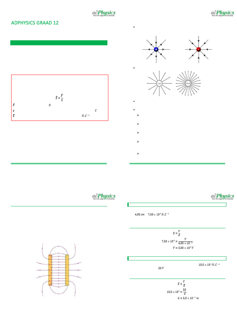 6.1 - A - Elektriese Velde | PDF