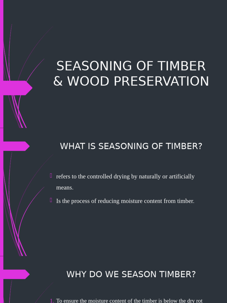 Timber Seasoning Methods Explained | PDF