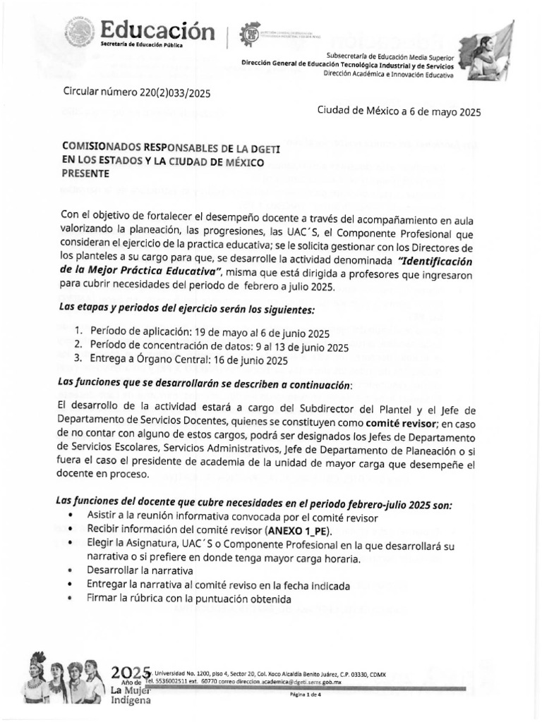 Circular 220 (2) 033 - 2025 Mejor Práctica | PDF