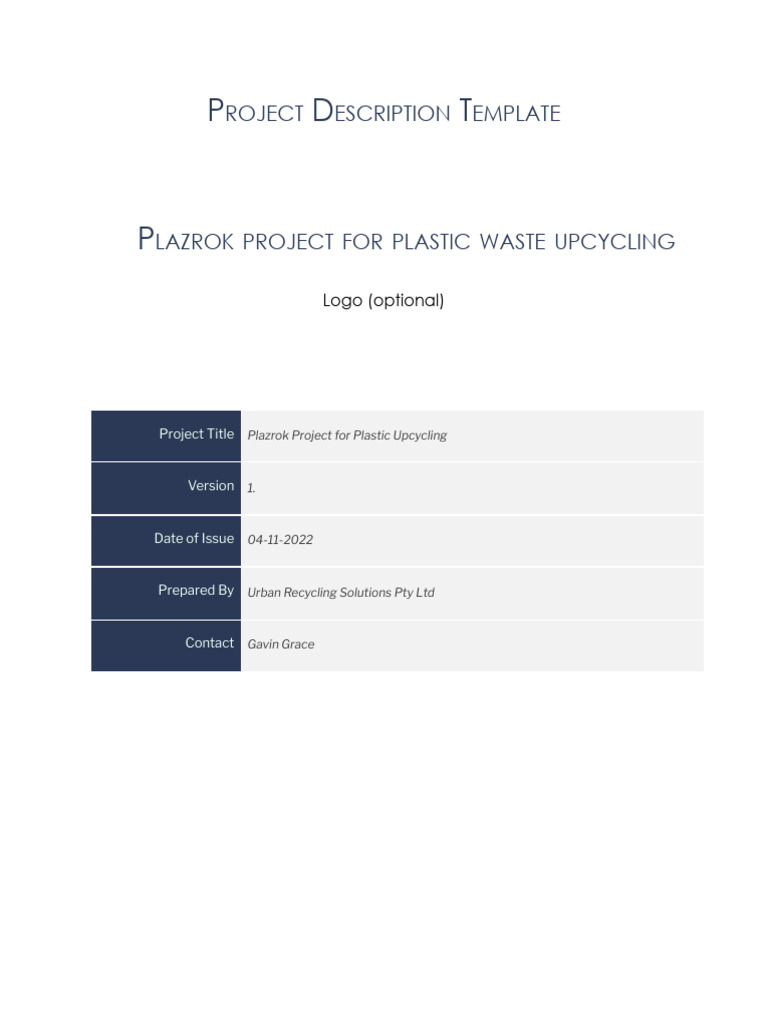 PDD - Black Carbon and VOC - Plazrok Technology - V1.1 | PDF | Waste ...