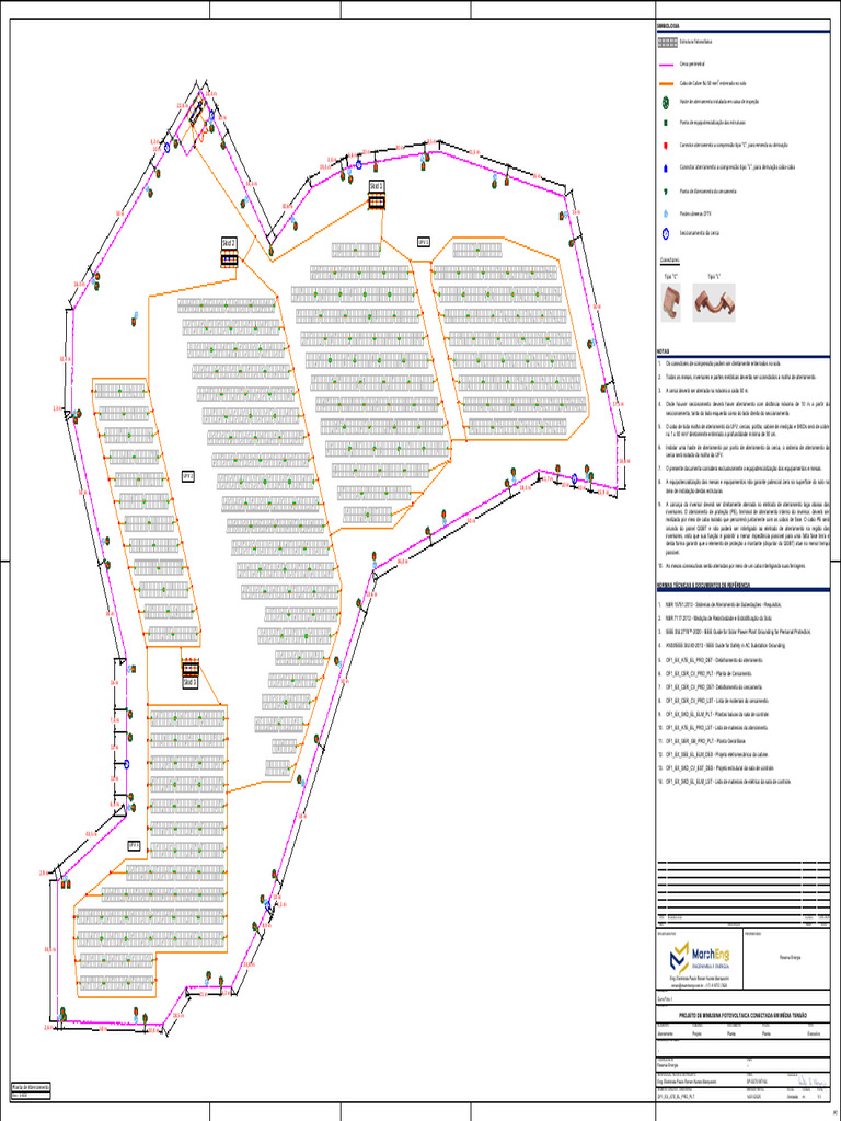 OF1 - EX - ATE - EL - PRO - PLT-R00 - Planta de Aterramento | PDF | Equipamento elétrico ...