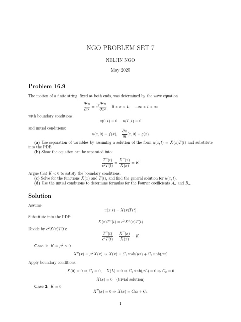 annotated-NGO PROBLEM SET 7 | PDF | Waves | Function (Mathematics)