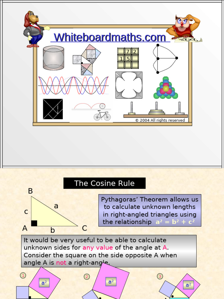 Cosine Rule | PDF | Elementary Mathematics | Geometry
