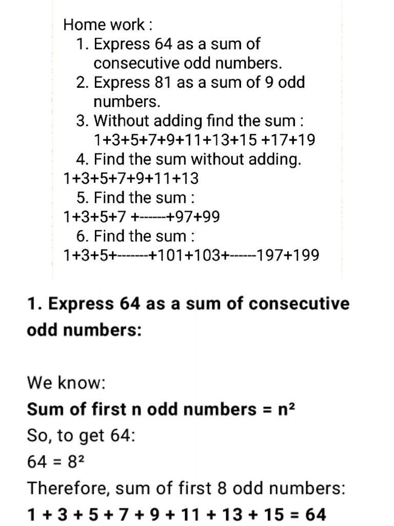 Kunal Math School Home Work | PDF