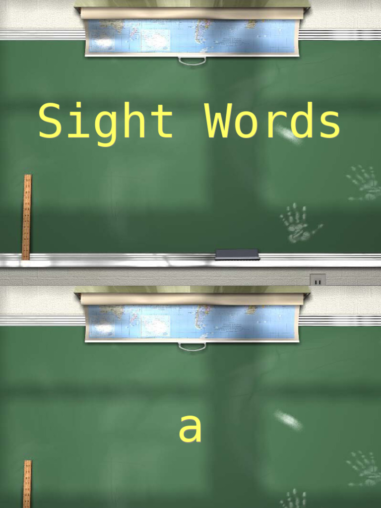 Sight Words PPT | PDF