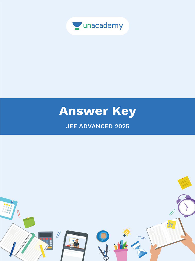JEE Advanced 2025 Answer Key PDF | PDF