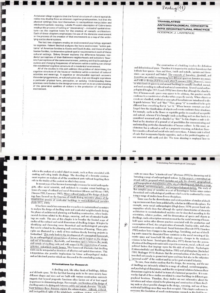 Cognitive Structures in Architecture | PDF