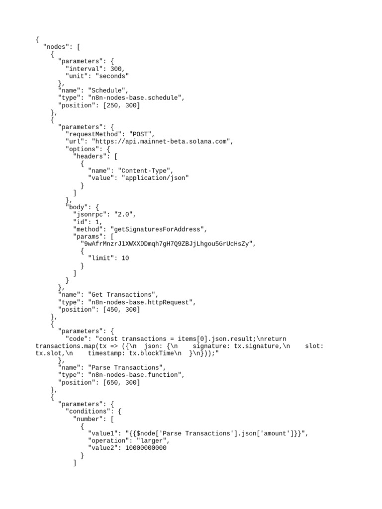 Solana Wallet Monitoring Workflow | PDF | Computing | Computer Programming
