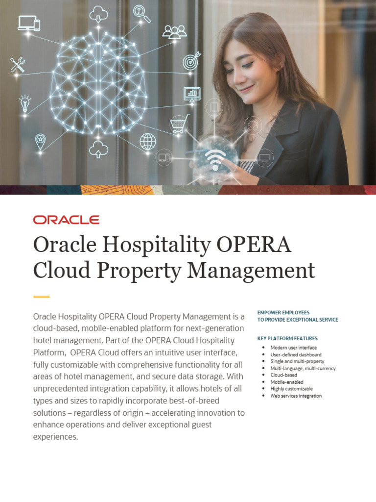 Hosp Opera Cloud Property Manage Ds | PDF | Cloud Computing | Oracle Corporation