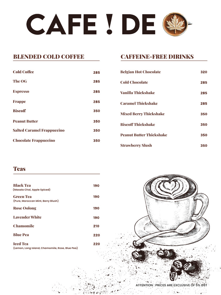 Cafe de Maple 1 | PDF