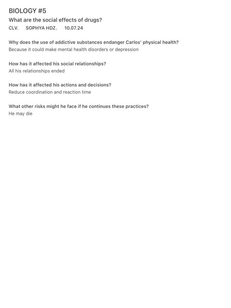 Biology #5 | PDF