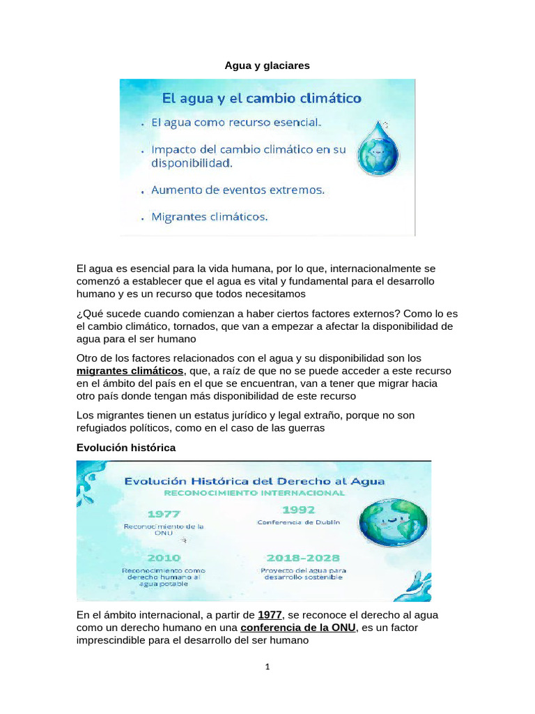Agua y Glaciares | PDF | Sustentabilidad | Agua