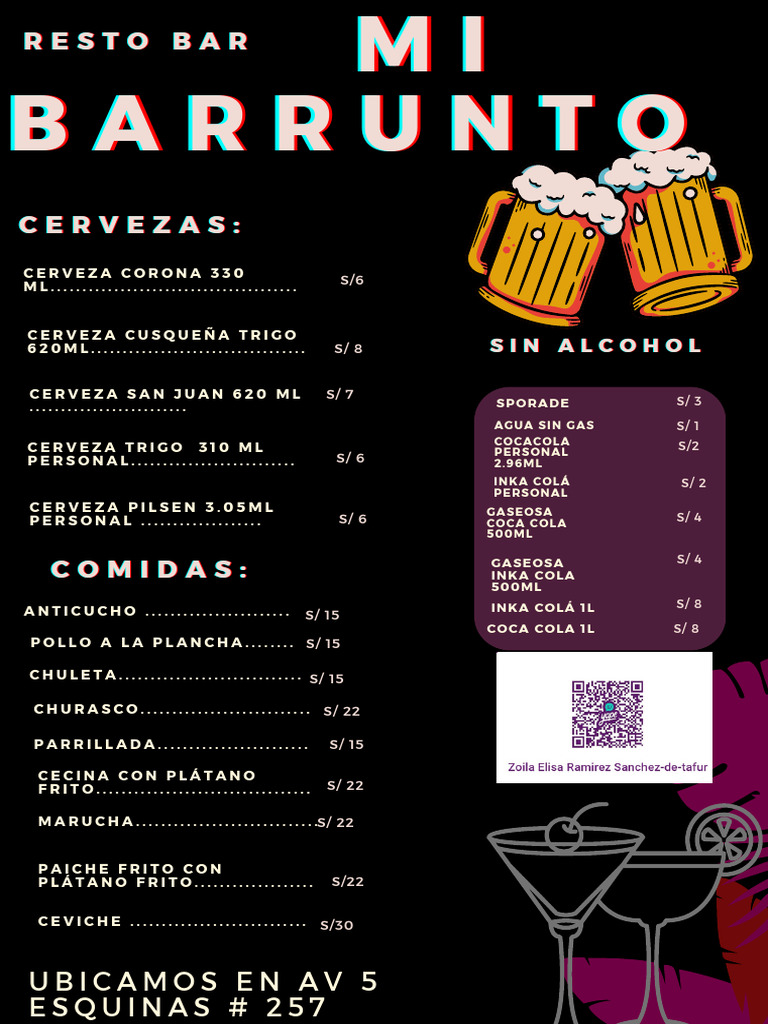 Menú Vertical Carta de Tragos Bar Moderno Negro_20250502_195405_0000 | PDF