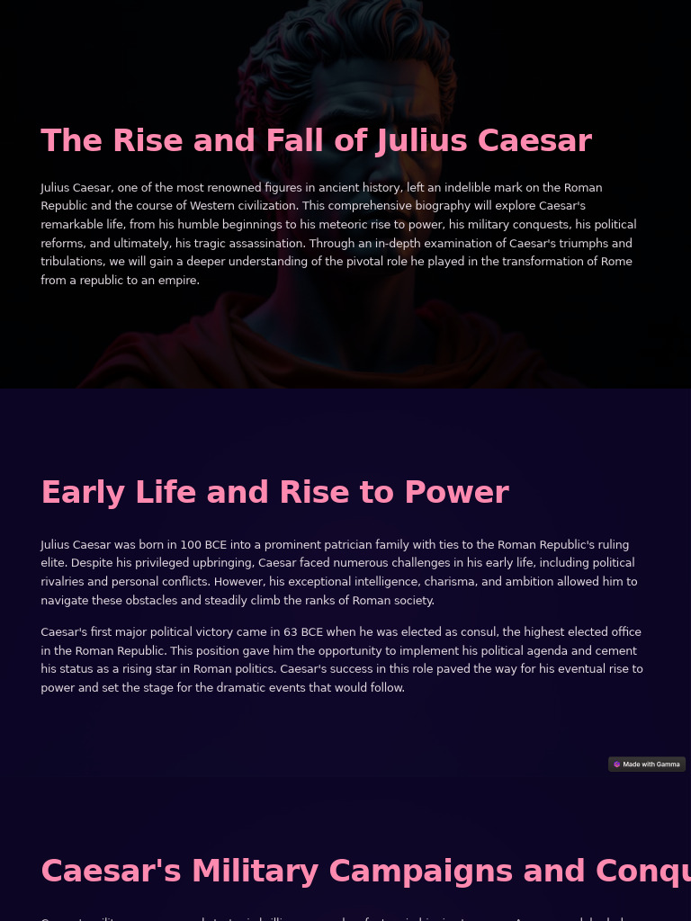 The Rise and Fall of Julius Caesar | PDF | Augustus | Mark Antony