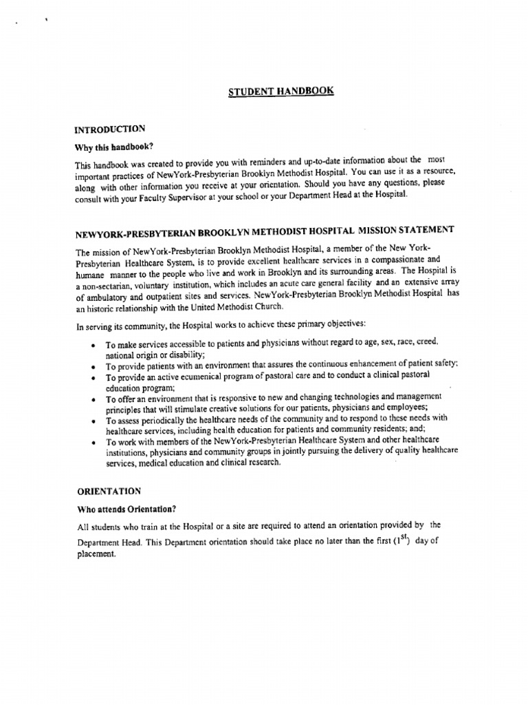 Student Handbook | PDF