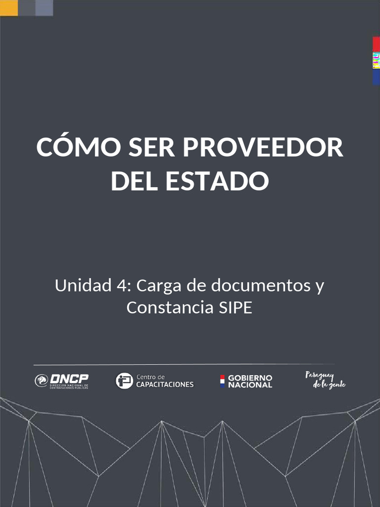 Unidad 4 Carga de Documentos SIPE | PDF