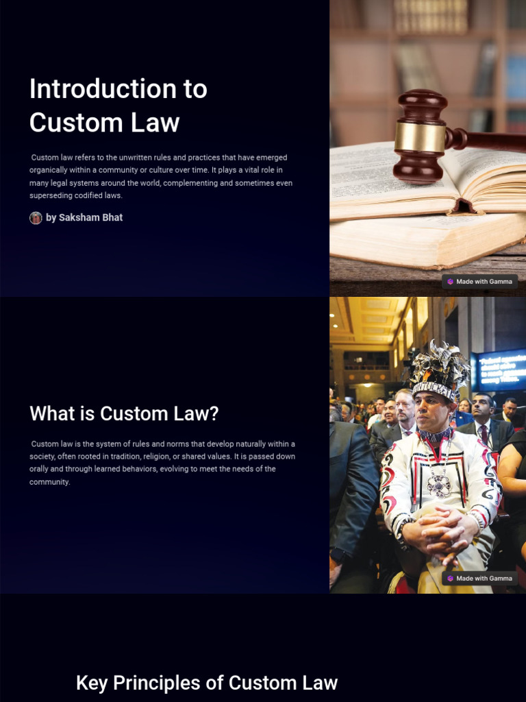 Custom Law | PDF | Traditions | Social Psychology