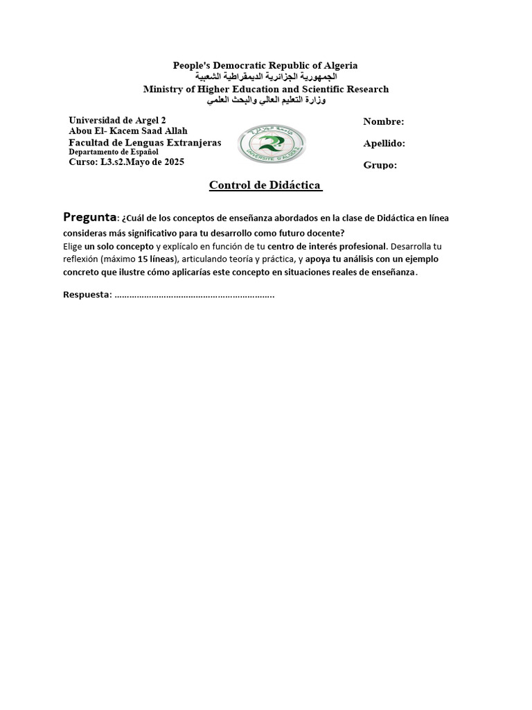CONTROL-L3.DIDACT.2025 | PDF