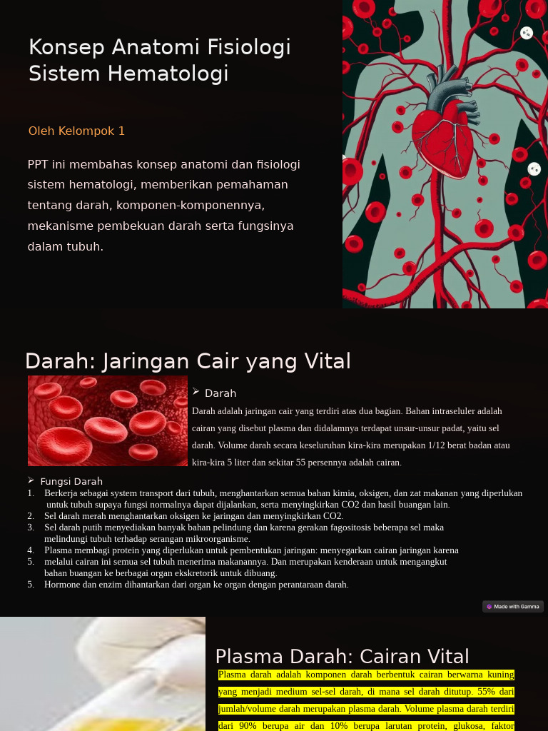 Konsep Anatomi Fisiologi Sistem Hematologi | PDF