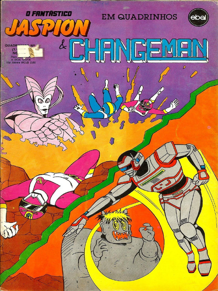 3 O Fantástico Jaspion E Changeman em Quadrinhos | PDF