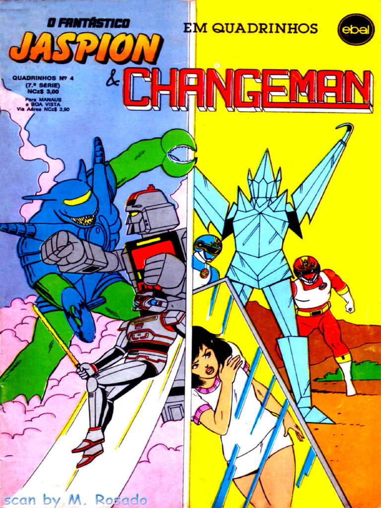 4 O Fantástico Jaspion E Changeman em Quadrinhos | PDF
