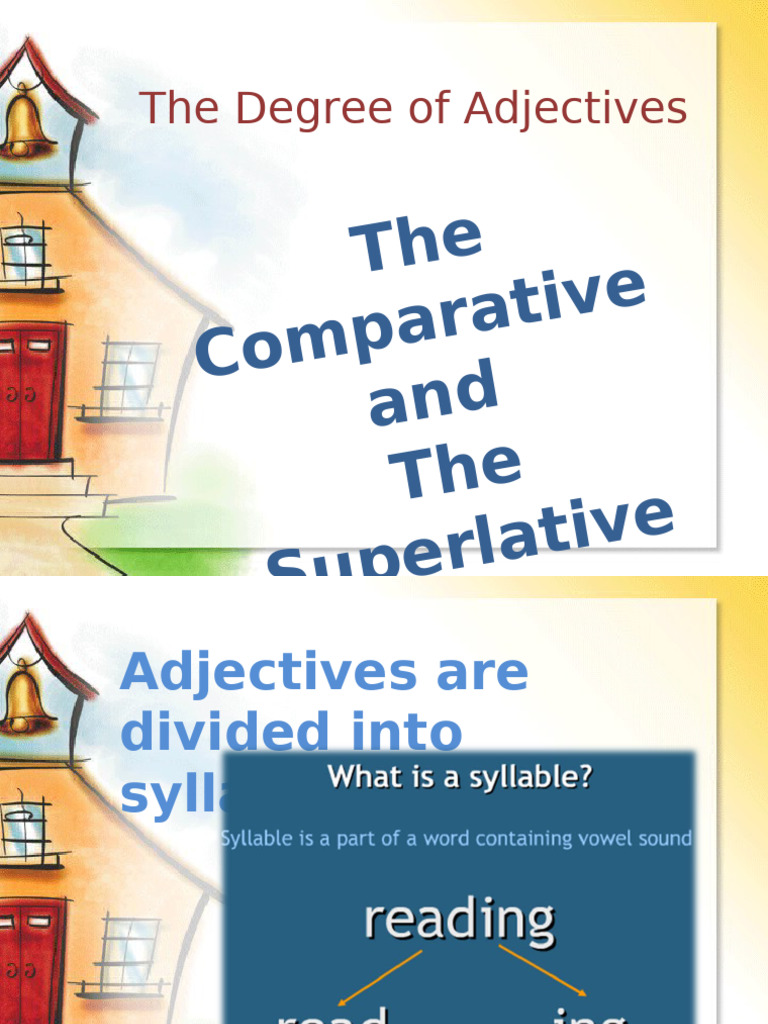Comparative The Superlative Part 1 | PDF