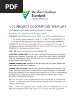 CCB and VCS Project Description Template CCB v3.0 VCS v4.4 | PDF ...