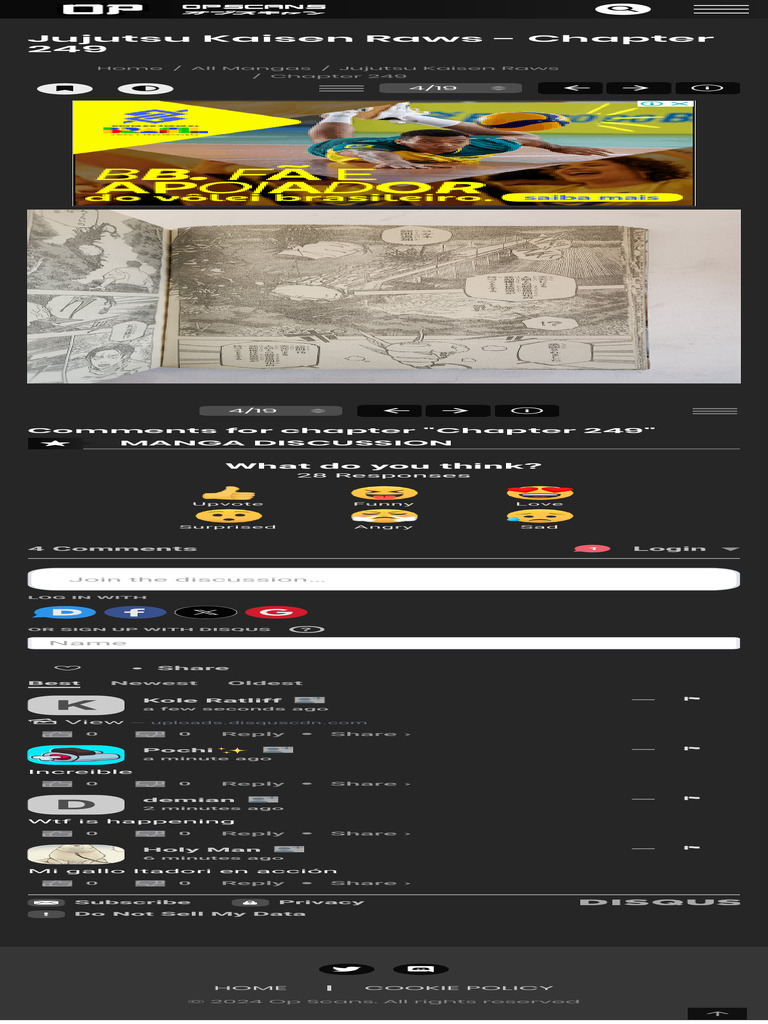 Jujutsu Kaisen Raws - Chapter 249 | PDF