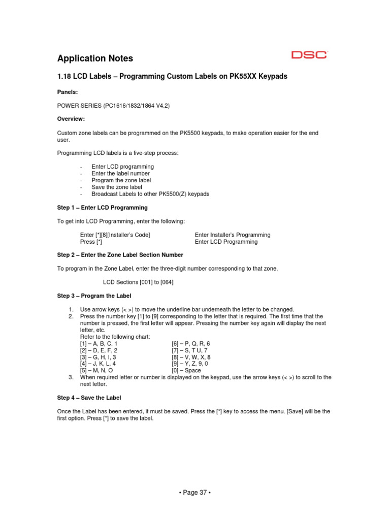 Application-Notes PC1616 1832 1864-V4.2 Custom-LCD-Labels | PDF ...