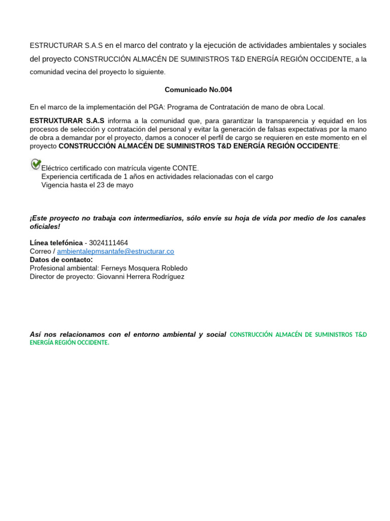 Plantilla Volante Informativo 4 | PDF