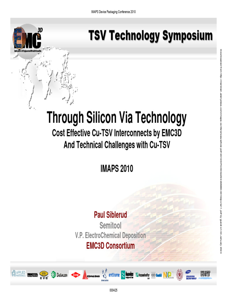 Basics Through Silicon Via Technology 1747116330 | PDF | Wafer (Electronics) | Photolithography