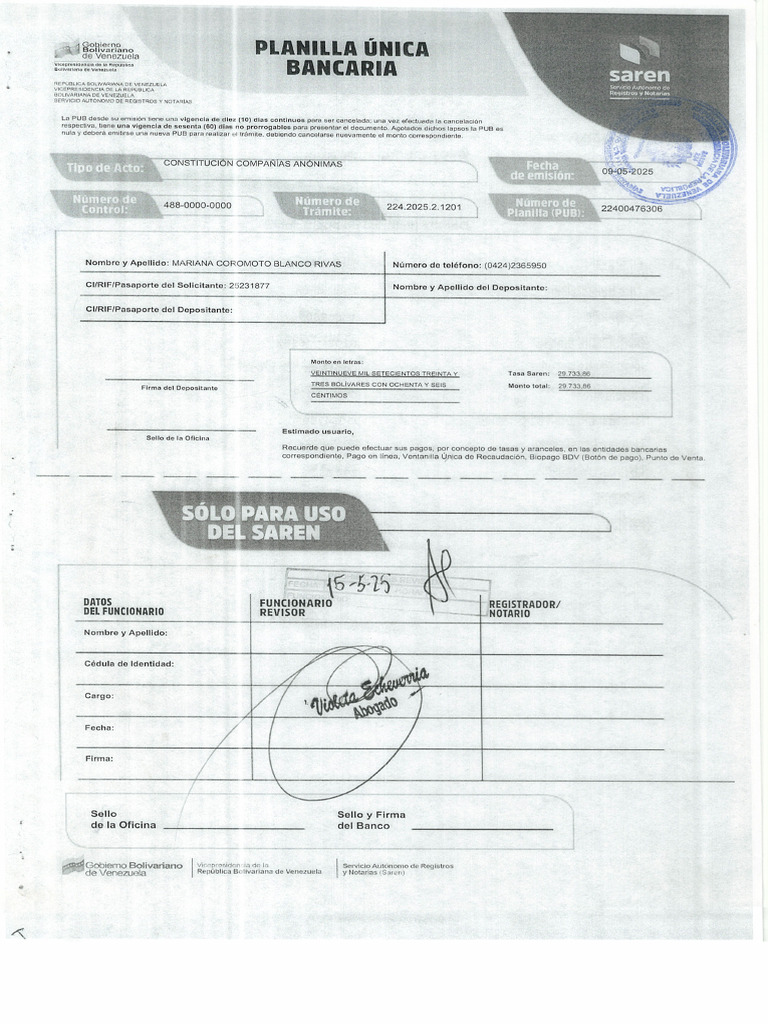 Registro Mercantil TRANS YAGUARIN | PDF