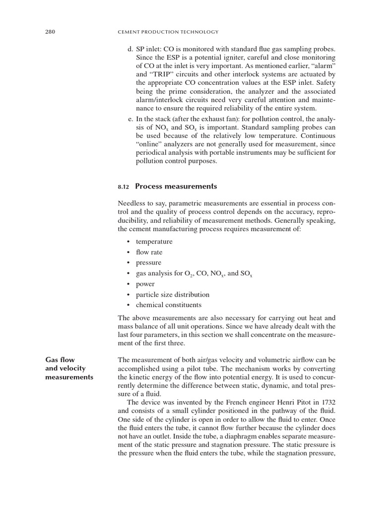Cement Production Technology Principles and Practice-16 | PDF | N Ox | Thermocouple