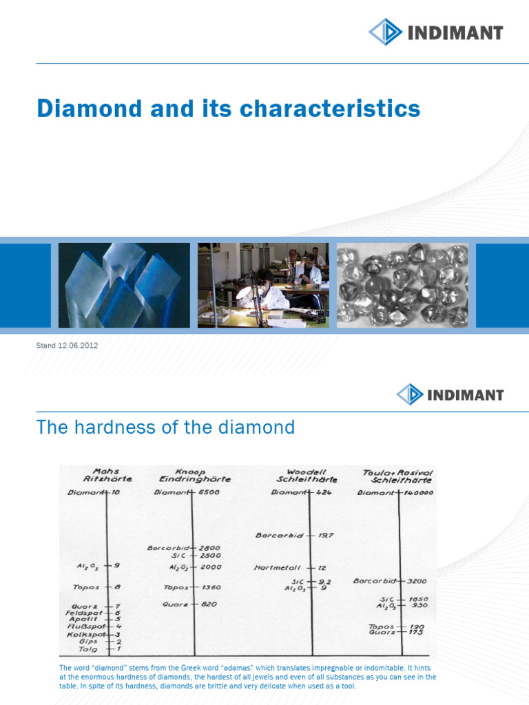 Diamonds Characteristics UK | PDF | Diamond | Carbon