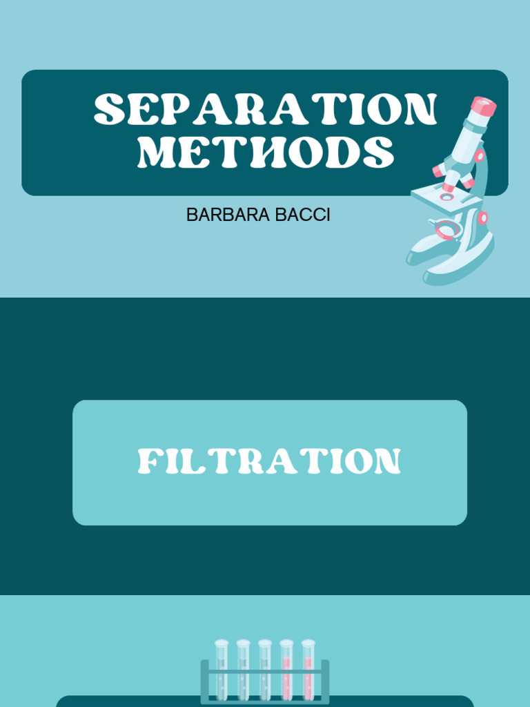 Separation Methods.pdf | PDF