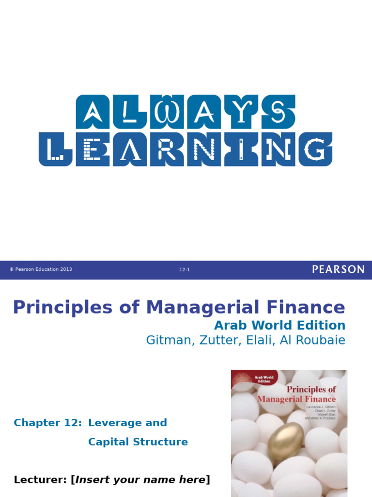 Topic Five Leverage and Capital Structure | PDF | Capital Structure | Leverage (Finance)