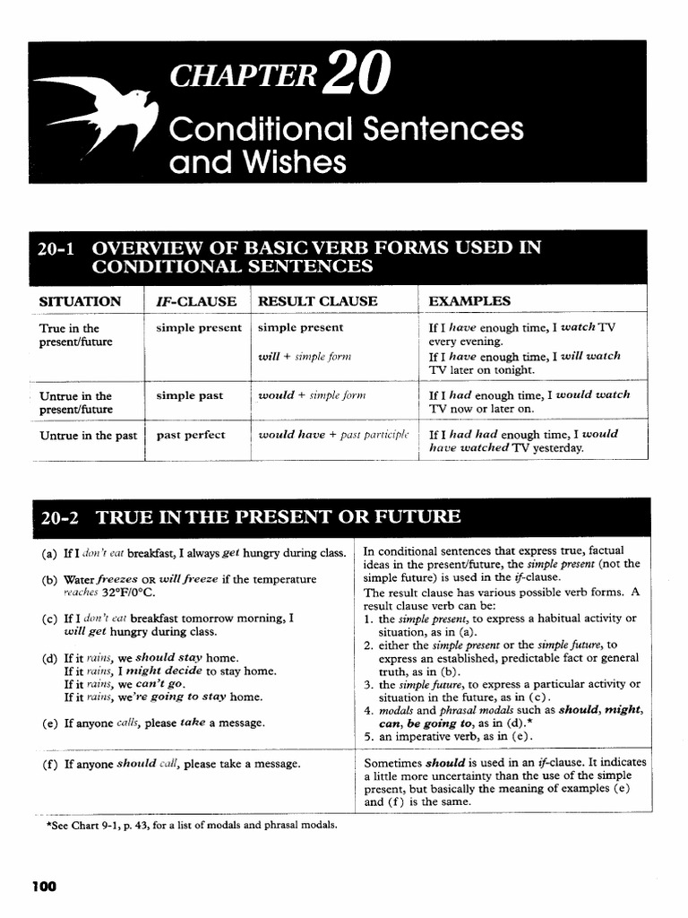 Conditionals Summary-Önemli̇ | PDF | Linguistics | Linguistic Typology