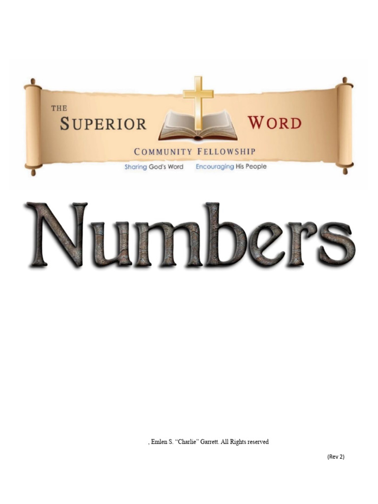 2023 Garrett Numbers Commentary Verse by Verse Study | PDF | Book Of Numbers | Book Of Exodus