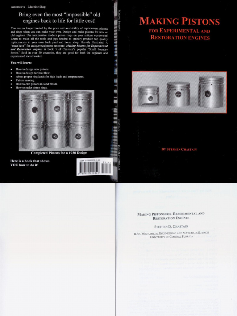Automotive - Making Pistons For Experimental and Restoration Engines | PDF