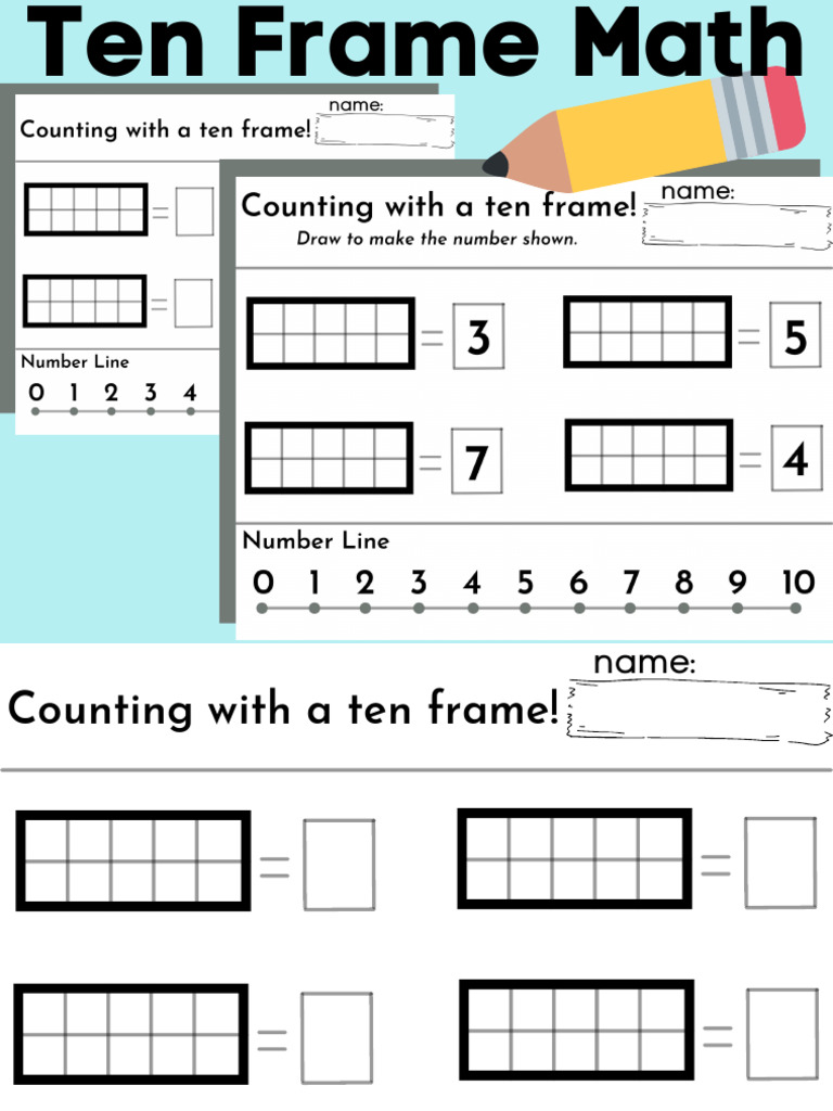 Ten Frame Counting Activities | PDF