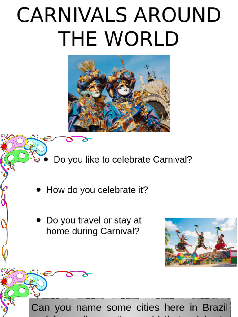 Carnivals Around The World | PDF | Carnival | March Observances
