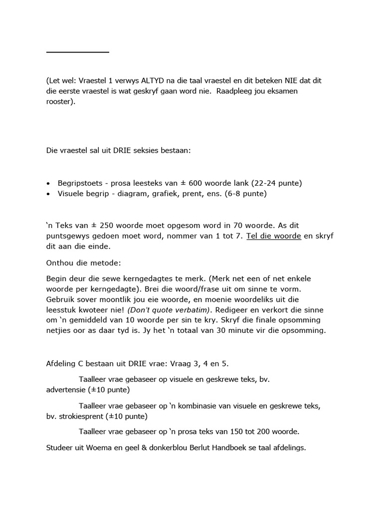 GR 12 Afrikaans | PDF