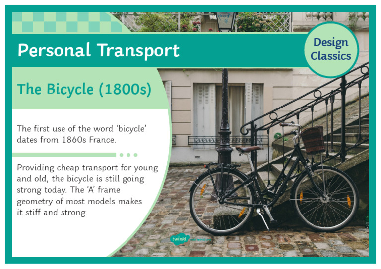 Design Classic Bicycle Display Poster A3 | PDF